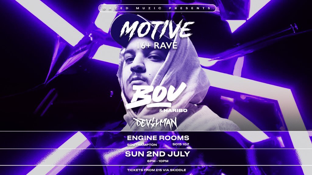 Motive 16+ DNB Rave w/ Bou and Devilman
